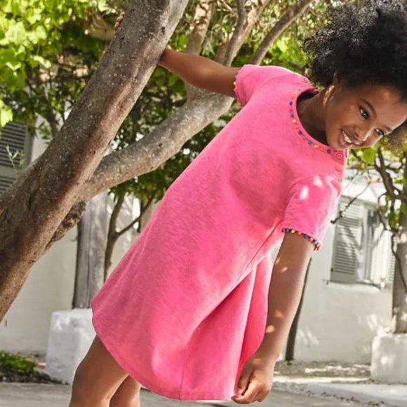 Mini Boden | Dresses | Nwt Mini Boden Charlie Pom Jersey Dress89y ...
